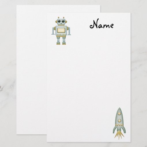 Robot Stationary Stationery | Zazzle