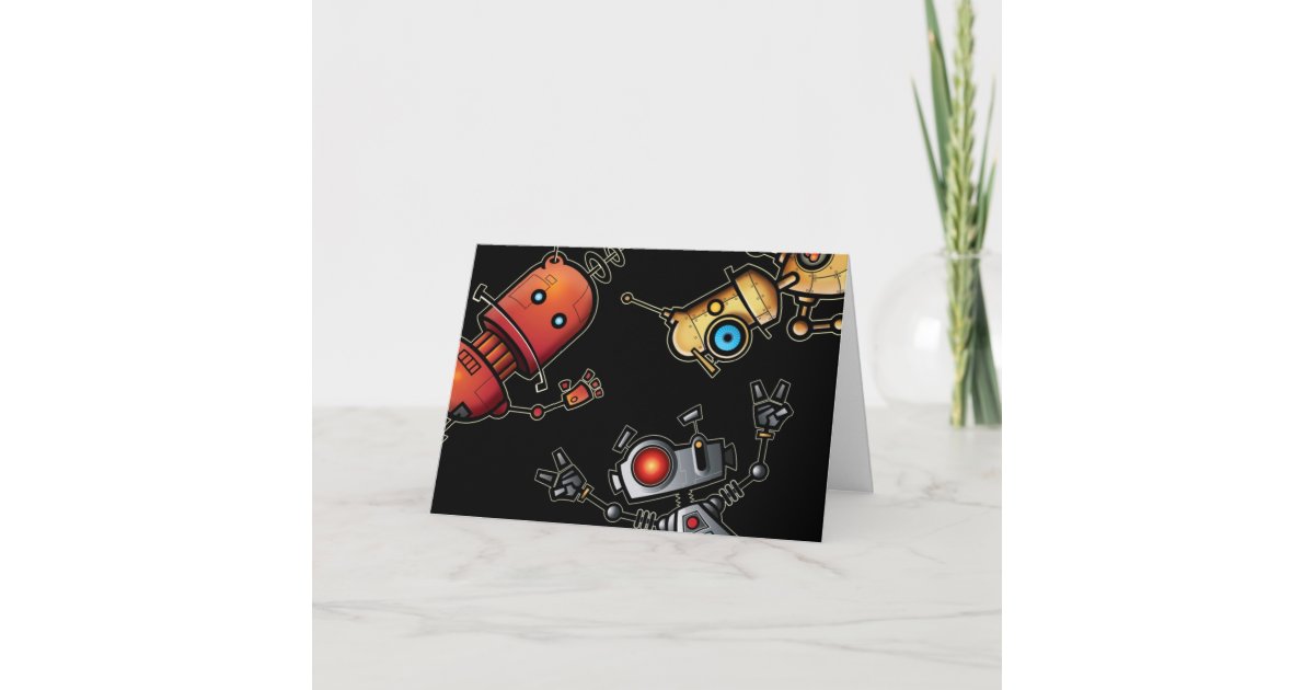 Robot Thank You card | Zazzle