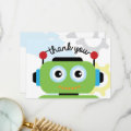 Robot Thank You Card | Robot Birthday Party | Zazzle