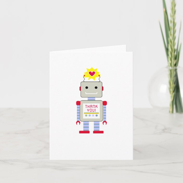Robot Thank You Cards | Zazzle.com