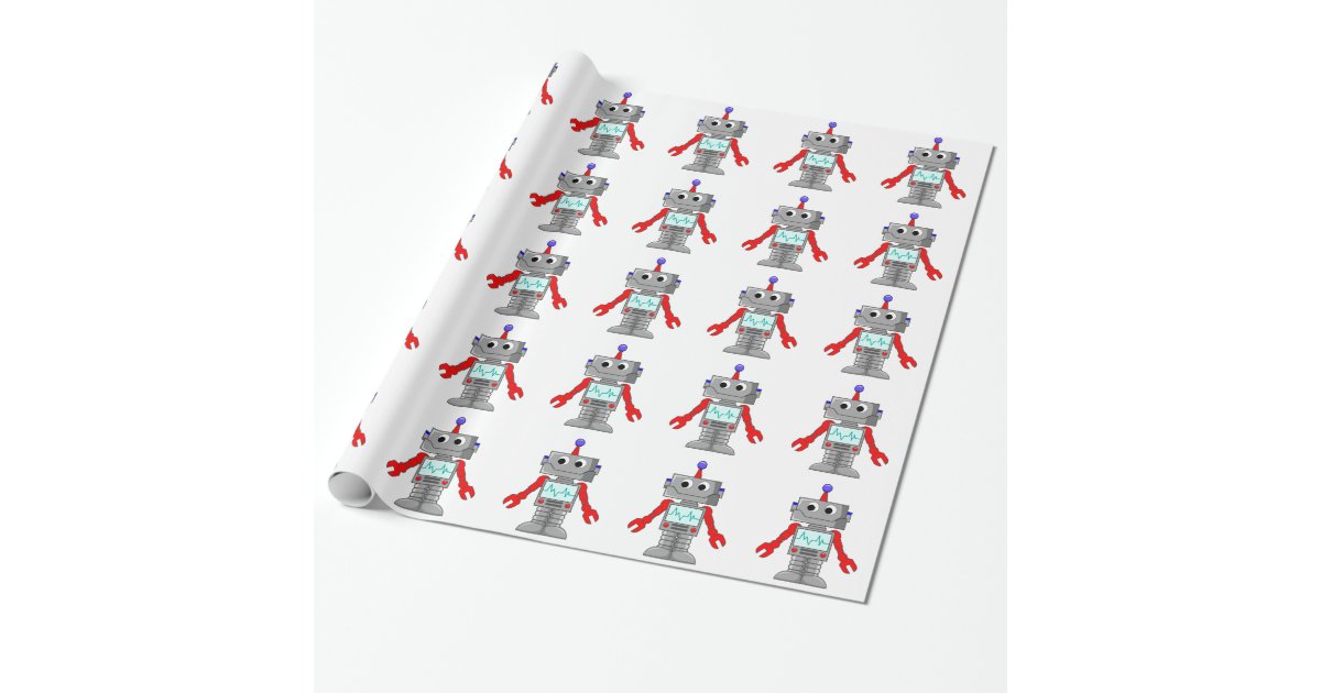 Robot Wrapping Paper | Zazzle