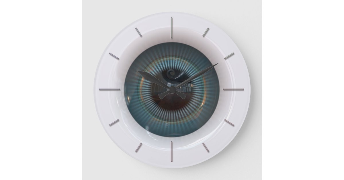 Robotic Eye 1 Options Wall Clocks | Zazzle