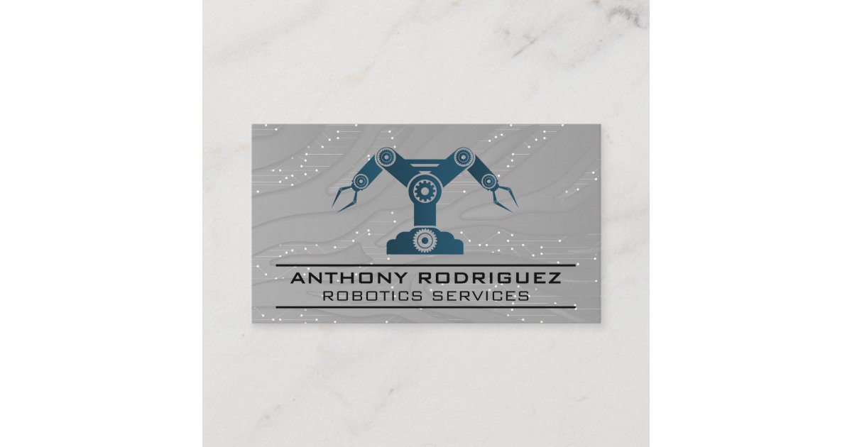 Robotics Arms | Manufacturing Business Card | Zazzle