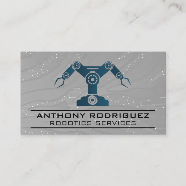 Robotics Arms | Manufacturing Business Card | Zazzle