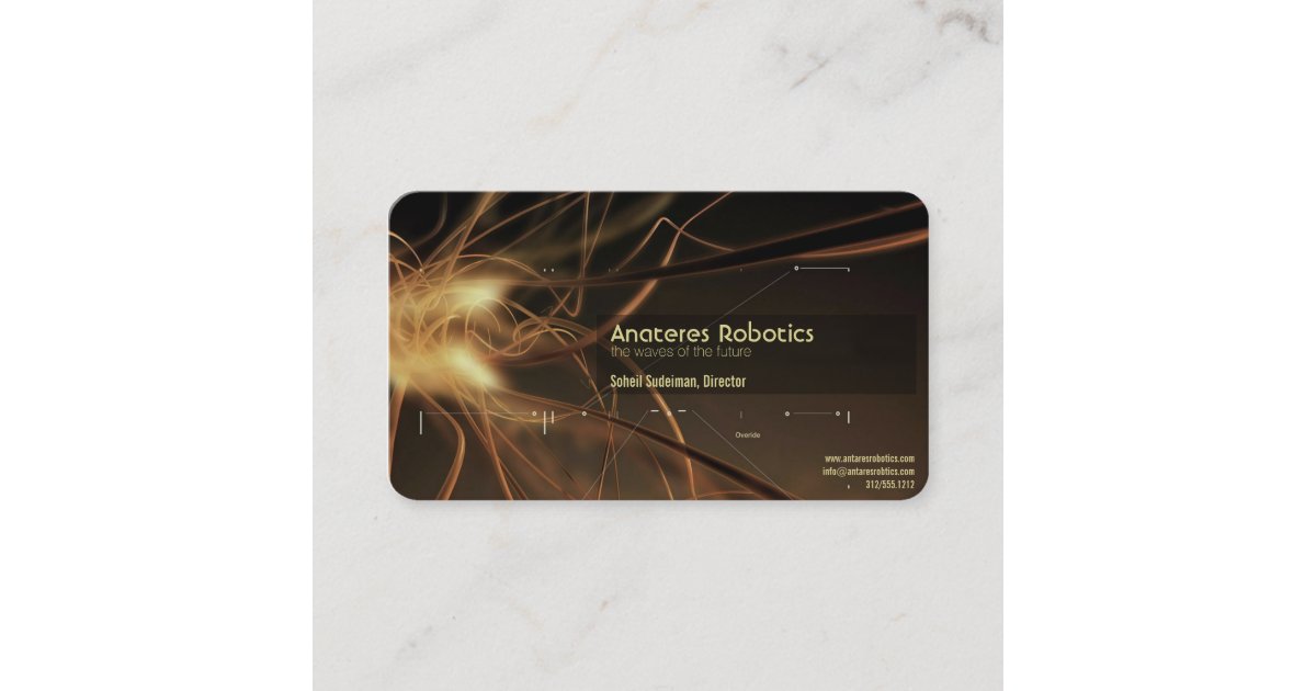 robotics company business card | Zazzle