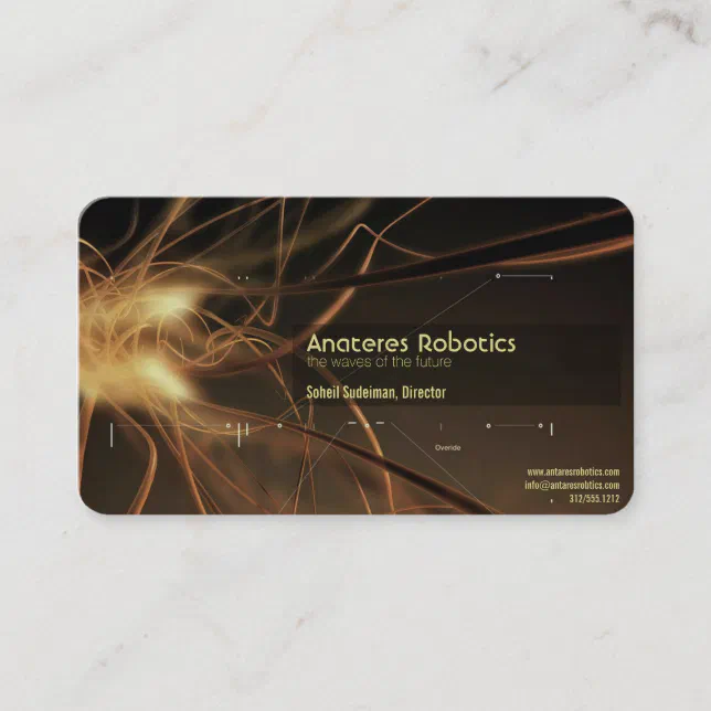 robotics company business card | Zazzle