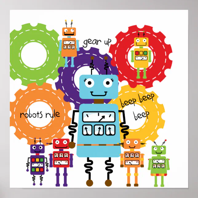 Robots Rule Poster | Zazzle