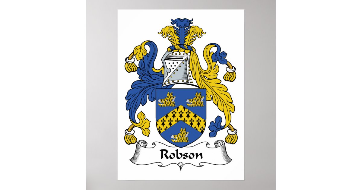 Robson Family Crest Poster | Zazzle