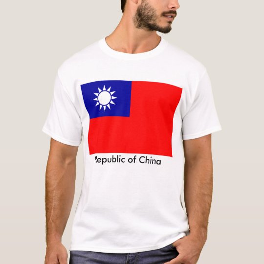 ROC Flag, Republic of China T-Shirt | Zazzle.com