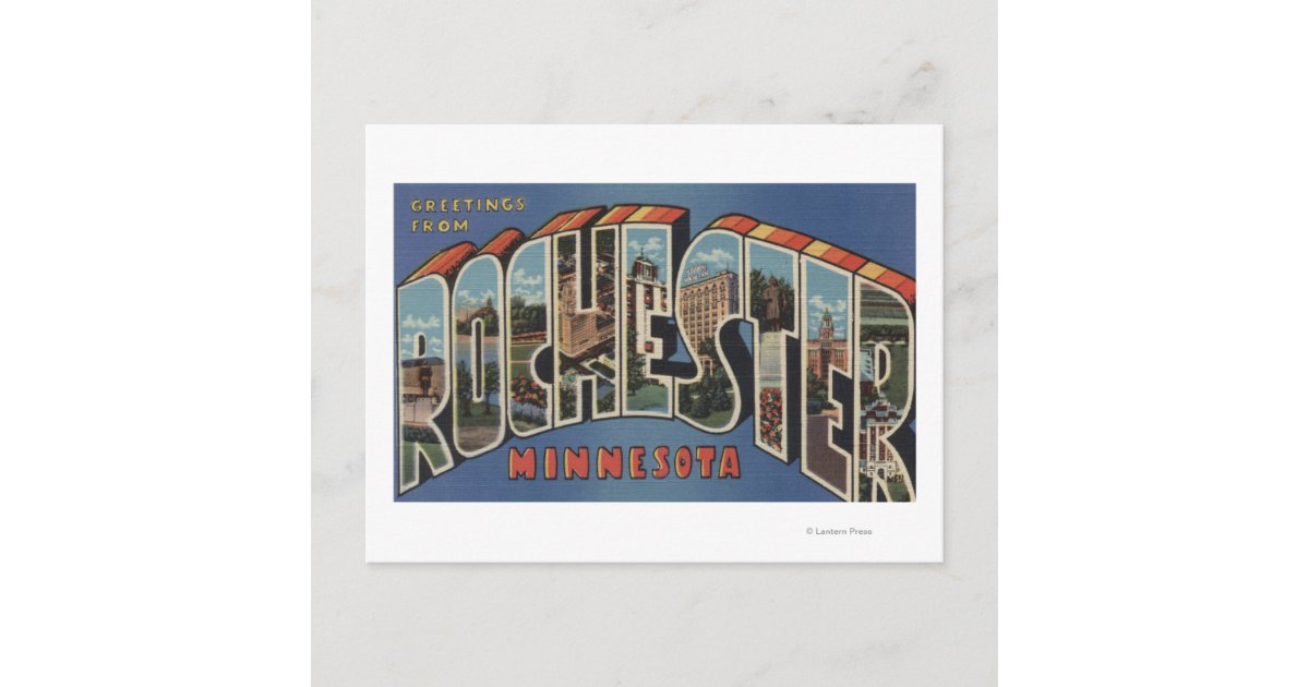 Rochester, Minnesota - Large Letter Scenes Postcard | Zazzle