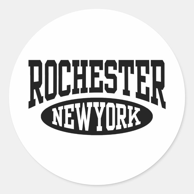 Rochester New York Classic Round Sticker | Zazzle