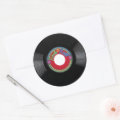 Rock and Roll 45 rpm Record Sticker | Zazzle