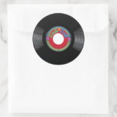 Rock and Roll 45 rpm Record Sticker | Zazzle