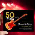 Rock and Roll 50th birthday party 50 rocks Invitation | Zazzle