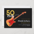 Rock and Roll 50th birthday party 50 rocks Invitation | Zazzle