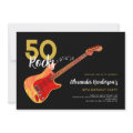 Rock and Roll 50th birthday party 50 rocks Invitation | Zazzle