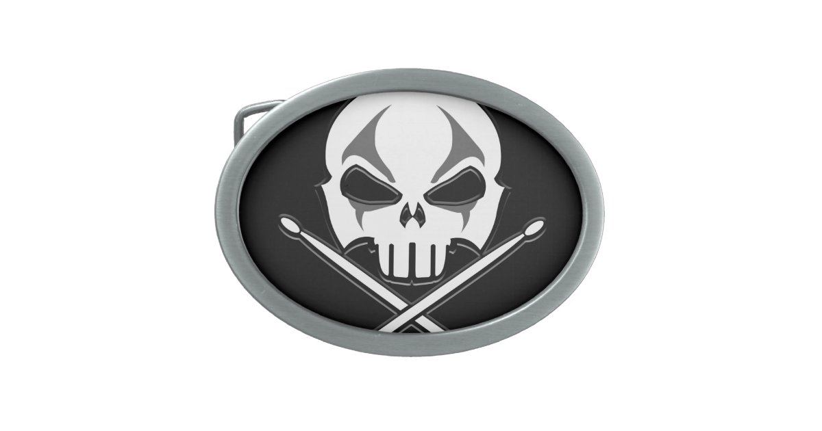 Rock and Roll Drummer Belt Buckle Metal Buckle | Zazzle
