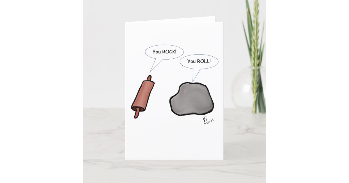 Rock and Roll greeting card | Zazzle