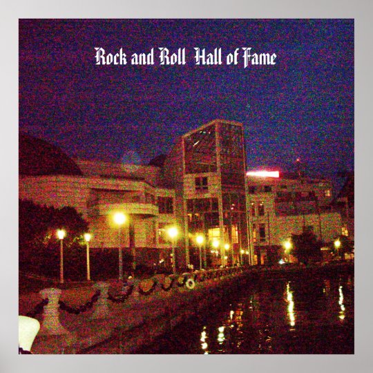 ROCK AND ROLL HALL OF FAME poster | Zazzle.com