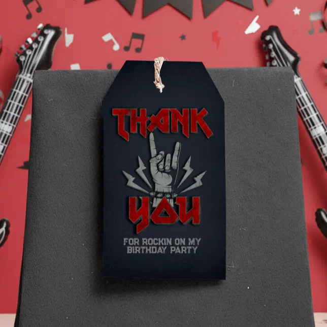 Rock and Roll - Rock theme - Favor Tag | Zazzle