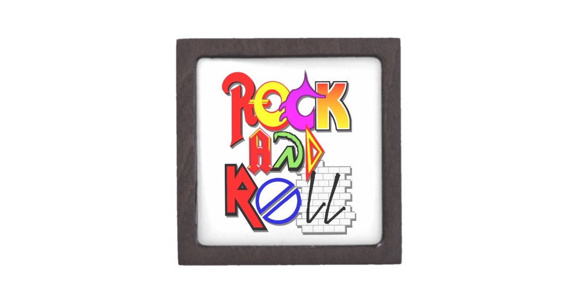 Rock and Roll Themed Keepsake Box | Zazzle