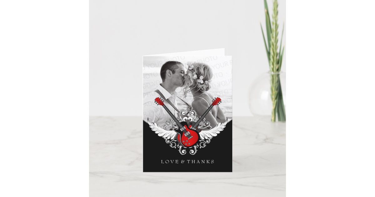 Rock and Roll Wedding Thank You | Zazzle