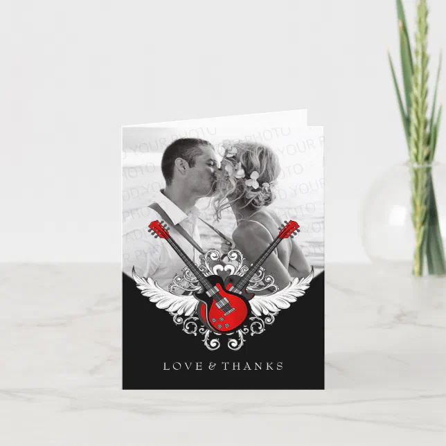 Rock and Roll Wedding Thank You | Zazzle
