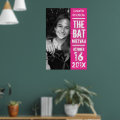 Rock Band Bat Mitzvah Poster in Pink | Zazzle