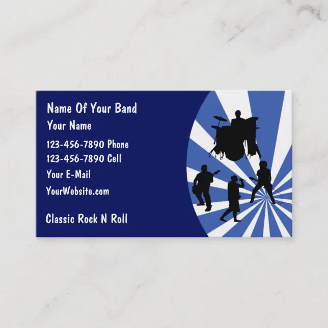 Rock Band Business Card | Zazzle
