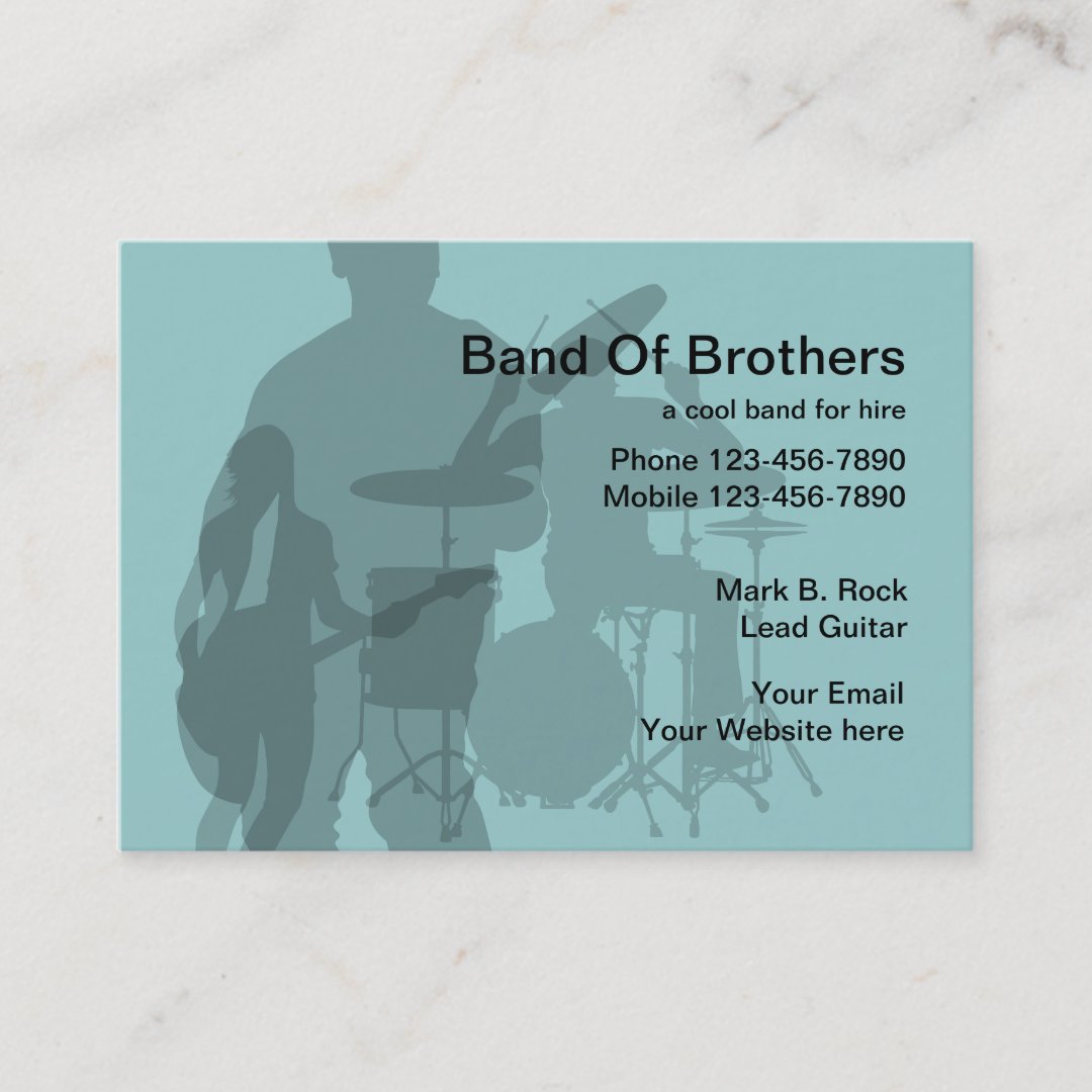 Rock Band Business Cards | Zazzle