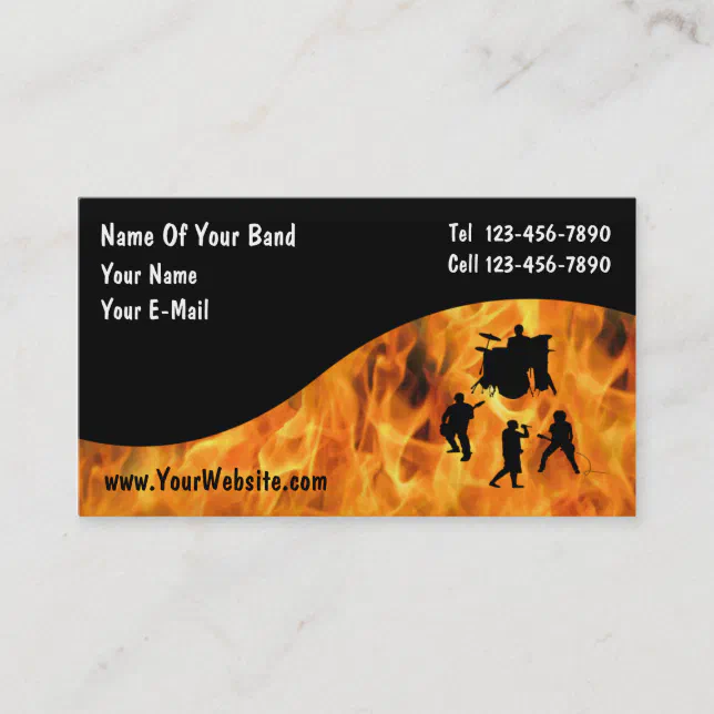 Rock Band Business Cards | Zazzle