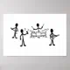 Rock Band Stick Figure Poster | Zazzle