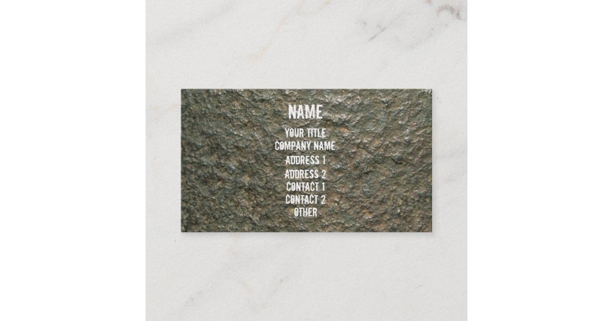 Rock Business Card | Zazzle