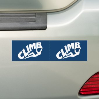 Rock Climbing Bouldering Bumper Sticker | Zazzle