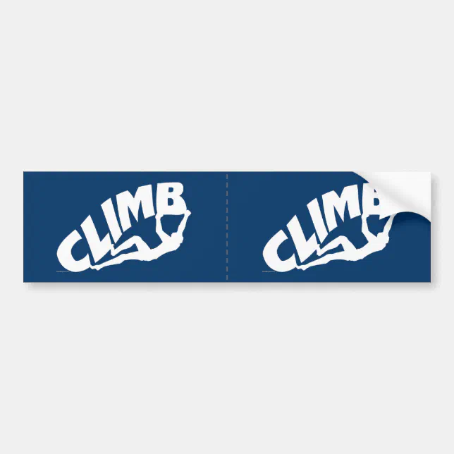 Rock Climbing Bouldering Bumper Sticker | Zazzle