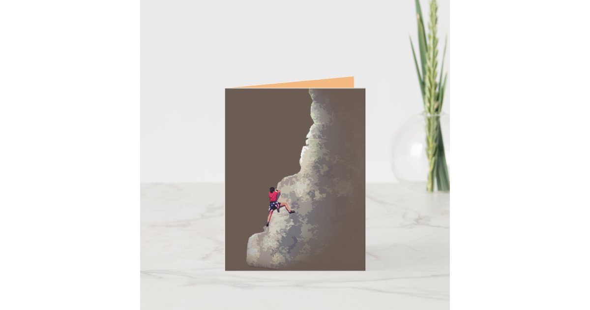 Rock Climbing Card | Zazzle