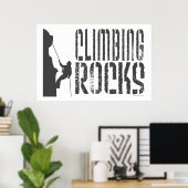 Rock Climbing Poster | Zazzle
