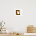 Rock Climbing Road Sign Poster | Zazzle