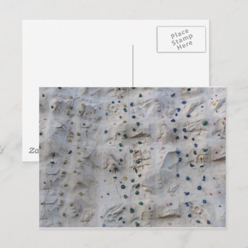 Rock Climbing Wall Postcard | Zazzle