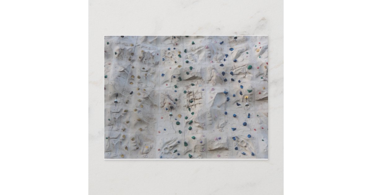 Rock Climbing Wall Postcard | Zazzle
