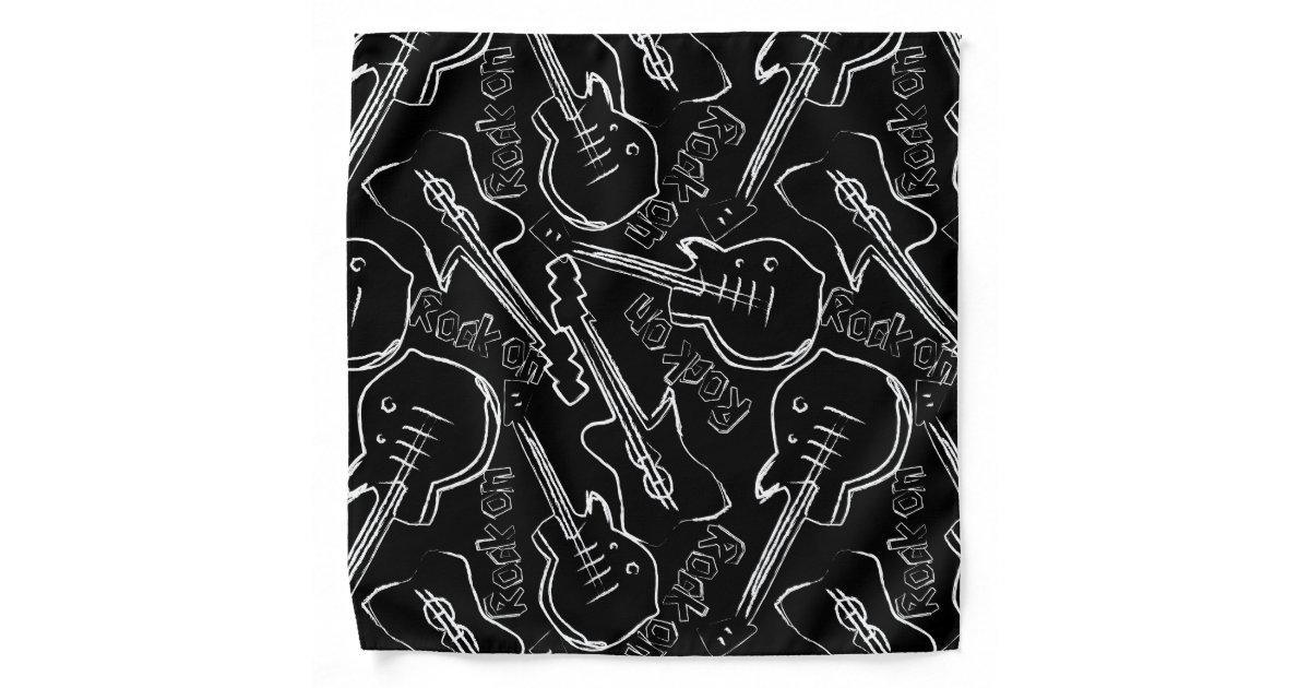 Rock guitar bandana | Zazzle