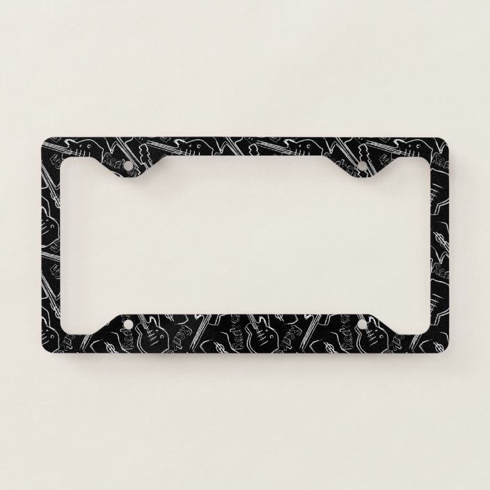 Rock guitar license plate frame | Zazzle.com