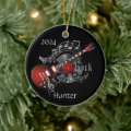Rock Guitar - Red Ceramic Ornament | Zazzle