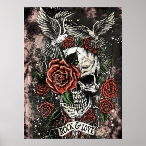 Rock & Love Poster | Zazzle