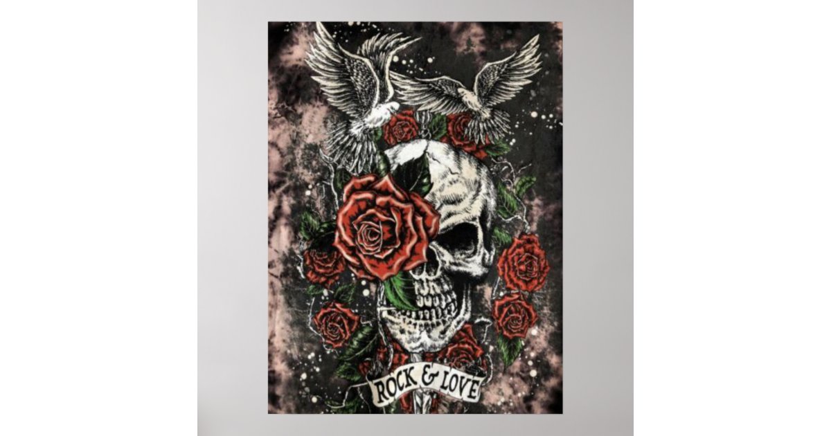Rock & Love Poster | Zazzle