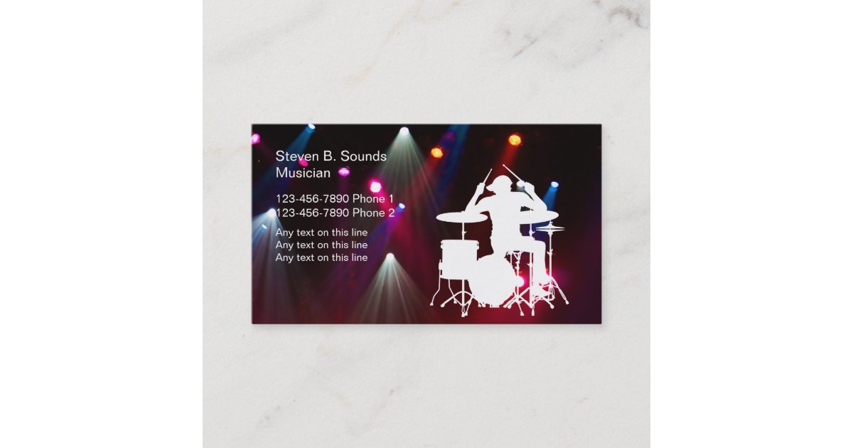Rock Music Band Business Cards | Zazzle