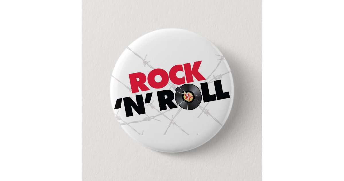 Rock 'N' Roll! - Button | Zazzle