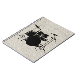 Rock n Roll Drums Notebook | Zazzle