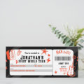 Rock n Roll First World Tour Birthday Ticket | Zazzle