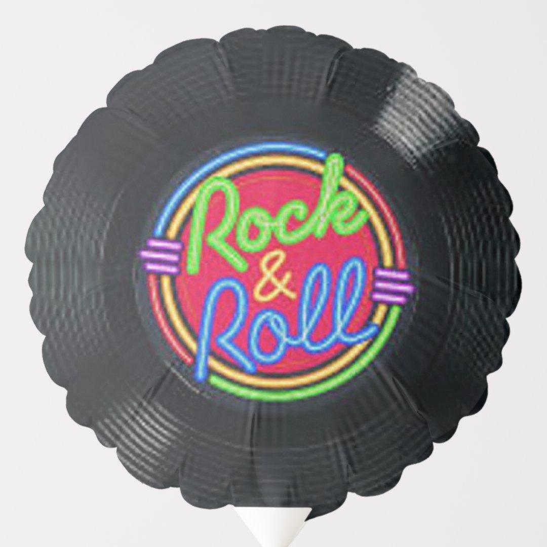 Rock n Roll Vinyl Balloon | Zazzle